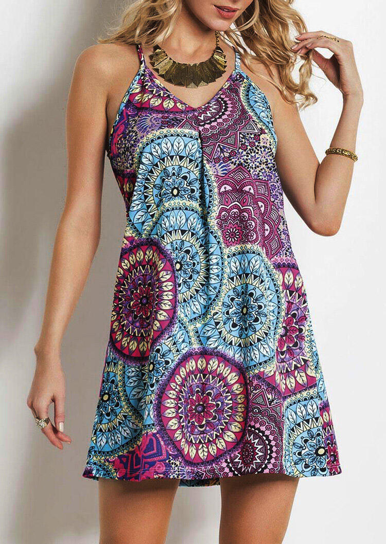 Polka Dot Tie Spaghetti Strap Mini Dress Without Necklace Burgundy